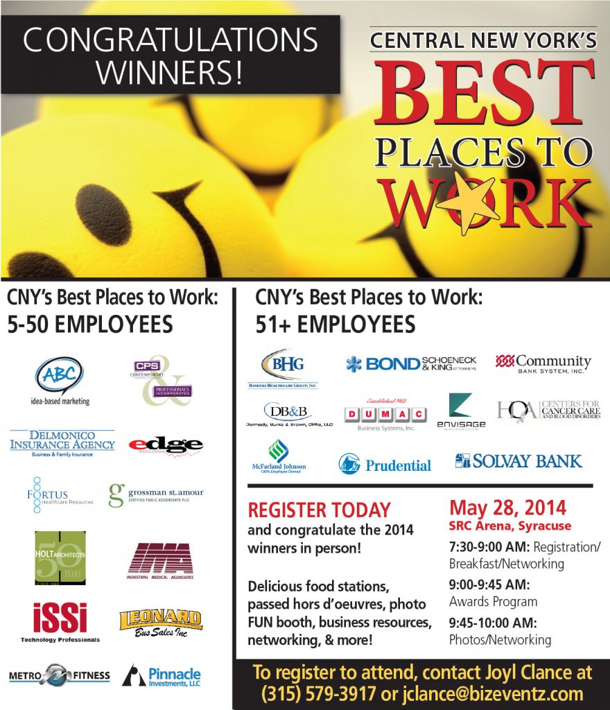CNY's Best Places to Work 2014 | Employee Survey - RMS